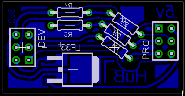 AVR 6-pin ISP 5V to 3.3V
